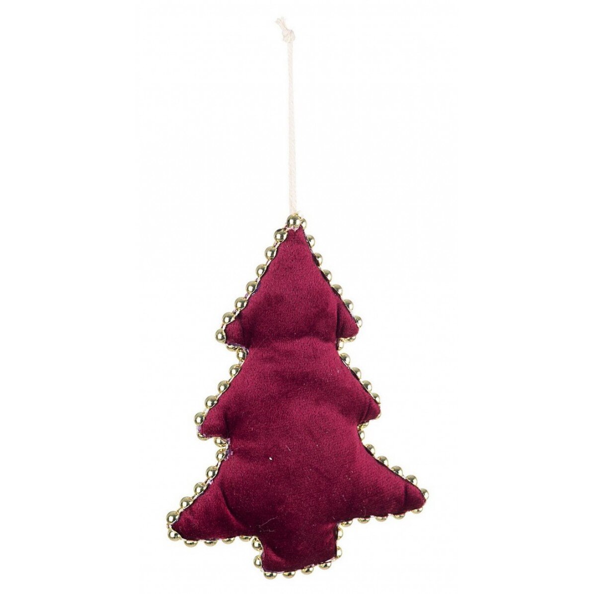 Set 6 ornamente textil Brad 11x14 cm - eMAG.ro