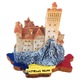 Macheta cu Castelul Bran si Vlad Tepes pe harta Romaniei, 10x9 cm - eMAG.ro