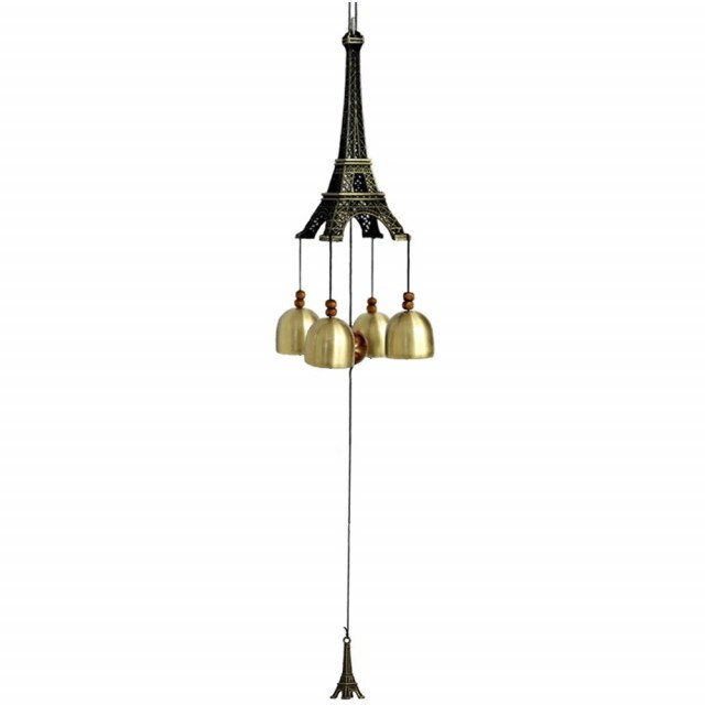 Clopotel de vant cu clopotei si Turnul Eiffel pentru casa sau gradina ...