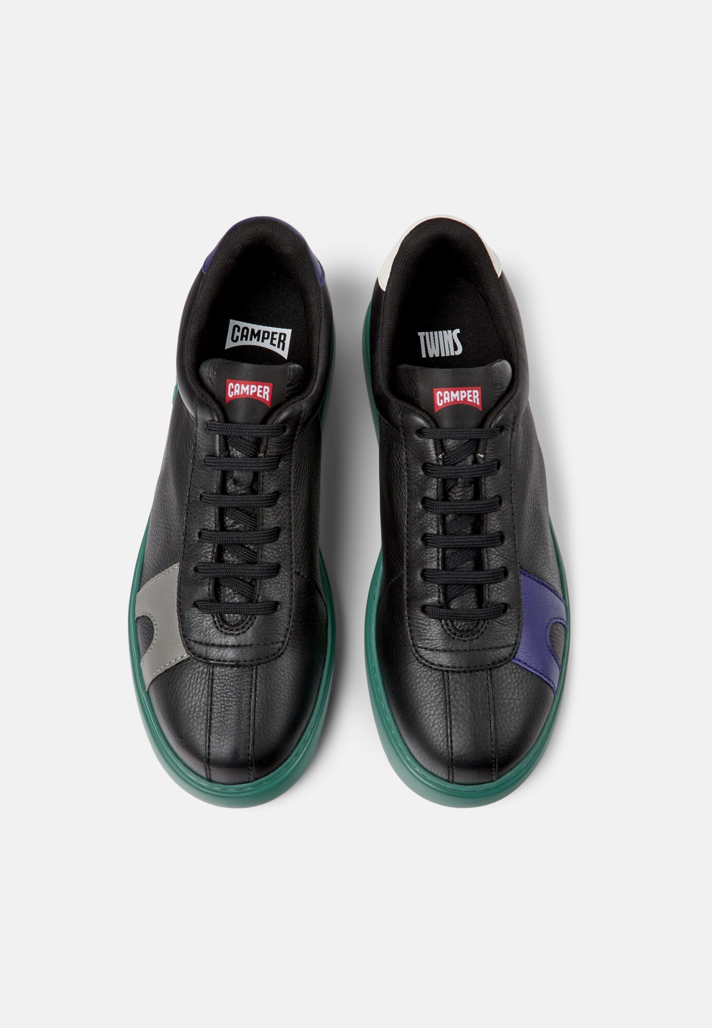 Tenisi Runner K21 Twins, Camper, Barbati, Piele naturala, Negru - eMAG.ro