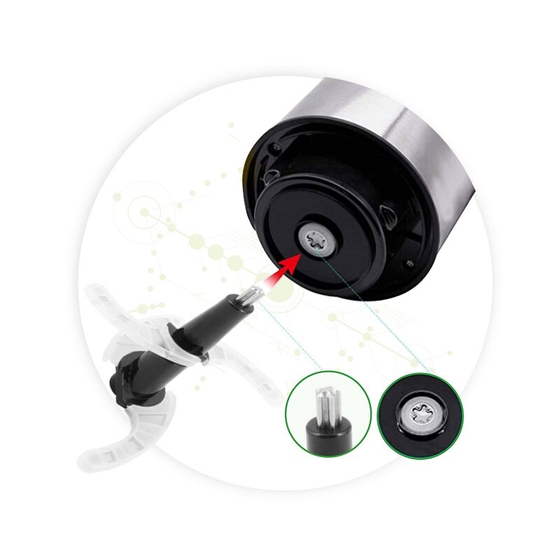 Чопър Rohnson R-5110, 500W, Купа 1 л., Четири ножчета от неръждаема ...