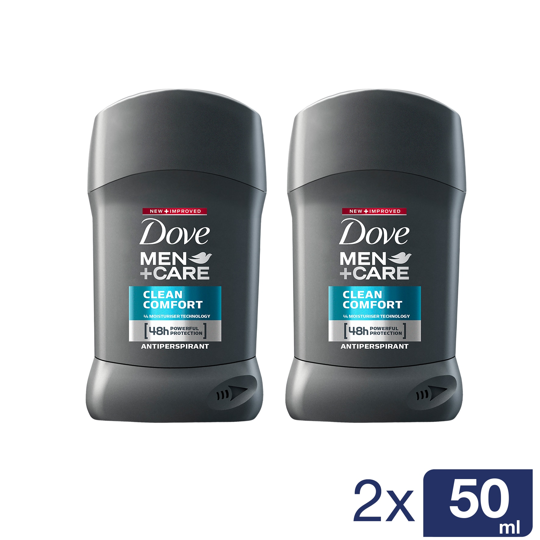 Pachet 2x Deodorant stick Dove Men+Care Clean Comfort, 50 ml - eMAG.ro