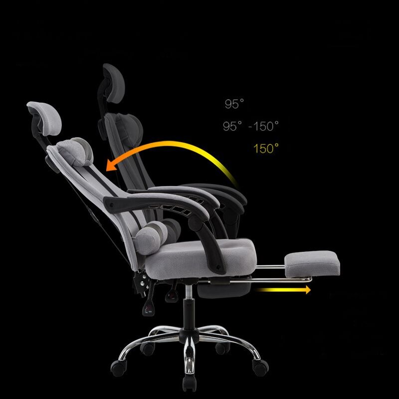 Scaun de birou ergonomic, Pivotant, 120x59cm, Negru - eMAG.ro