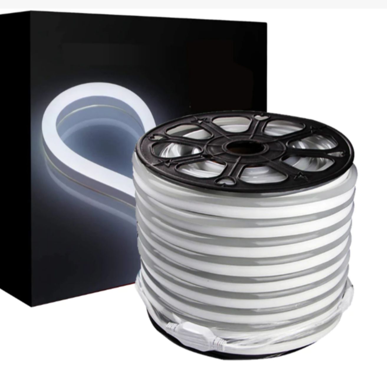 Furtun LED luminos Neon flex slim alb rece 12V - eMAG.ro