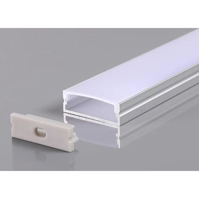 Profil LED Aluminiu Aplicat Plat Wide anodizat 2 Metri ZenLED - eMAG.ro