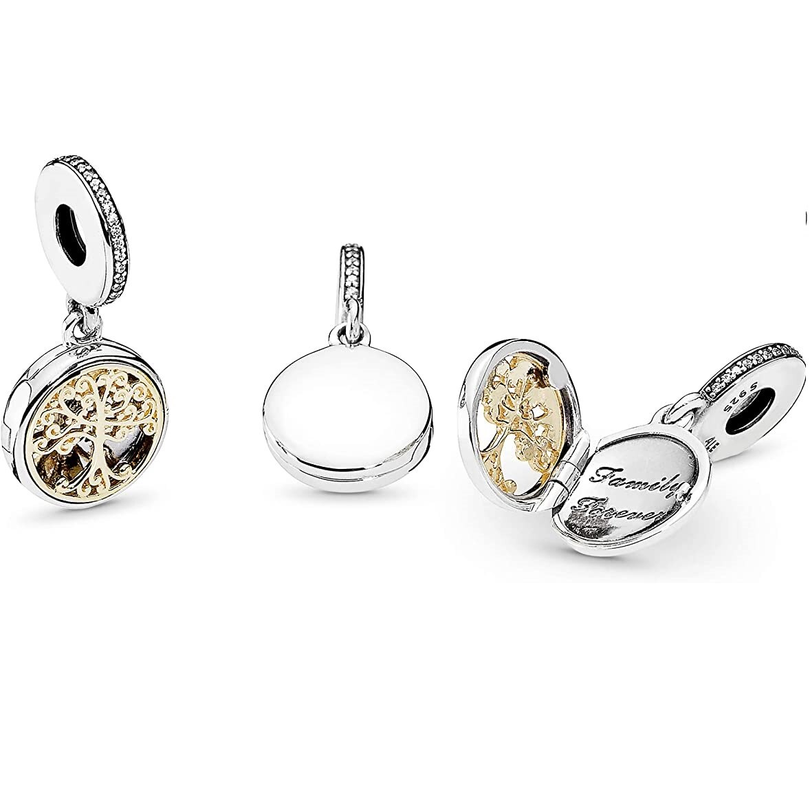 Talisman Argint 925, Charm compatibil Pandora – Family roots - eMAG.ro