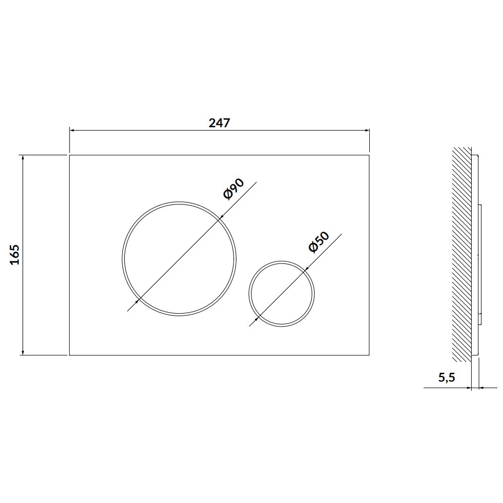 Комплект Cersanit B605 Tech Line Opti, Структура за вграждане + Окачена ...