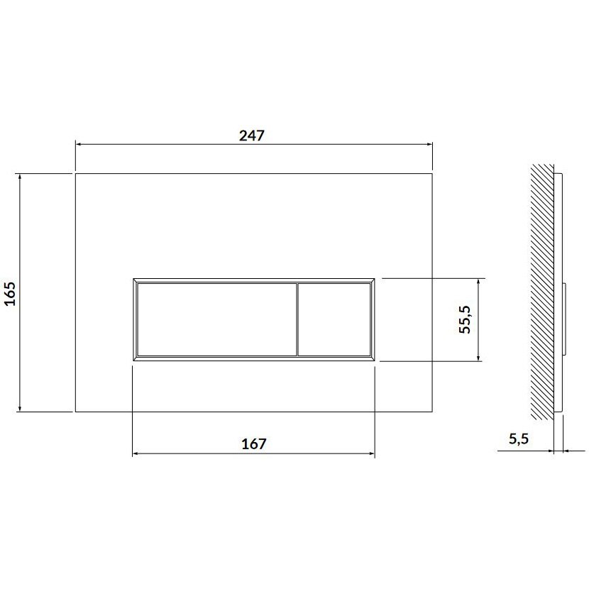 Комплект Cersanit B628, Структура за вграждане, Резервоар Tech Line ...
