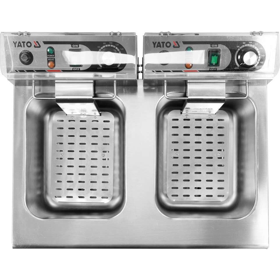 Двоен електрически фритюрник с вентил Yato YG-04634, 2x 12L / 2x 16L - eMAG.bg