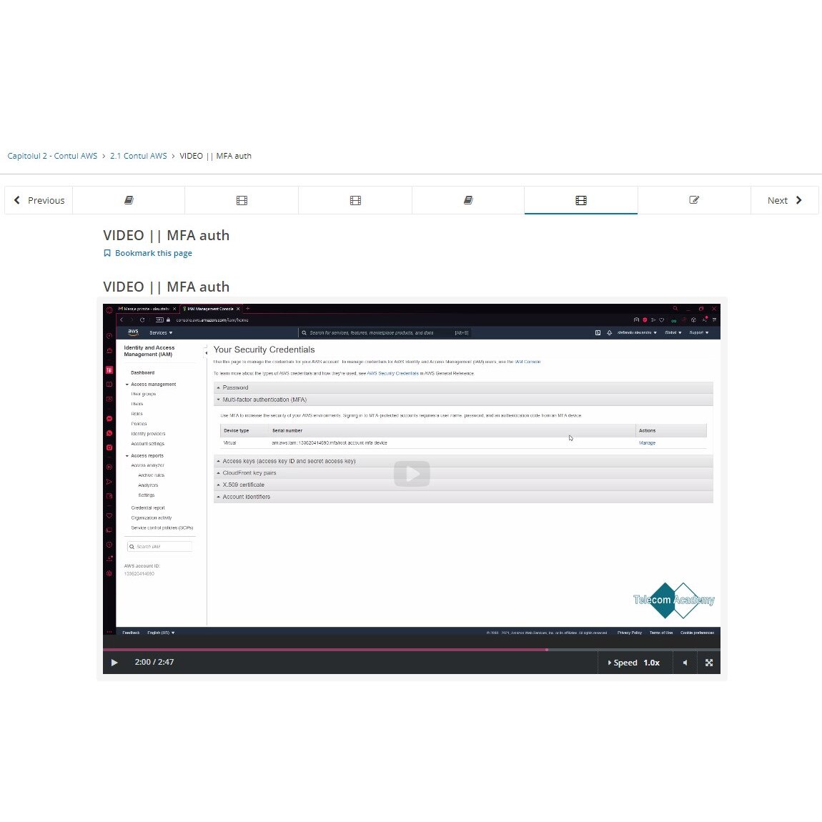 Curs AWS Fundamentals, Telecom Academy, online, actualizat in 2022 ...