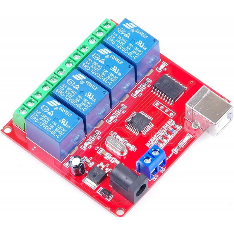 Modul 4 relee 5V, comanda prin USB - eMAG.ro