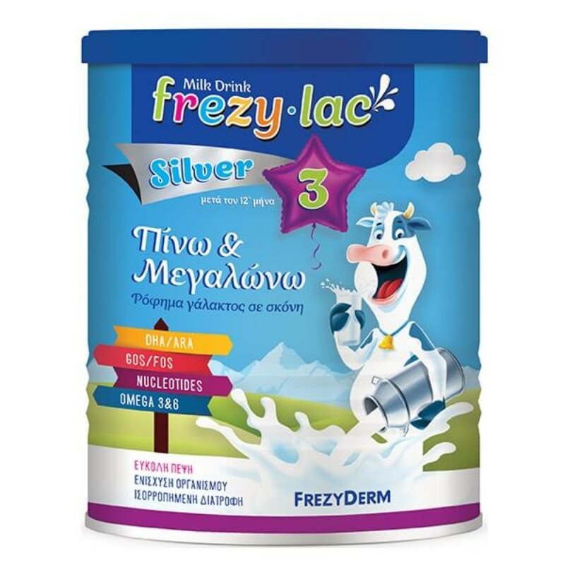 Lapte praf de vaca Frezyderm Frezylac Silver 3, 12 luni +, 400 g - eMAG.ro
