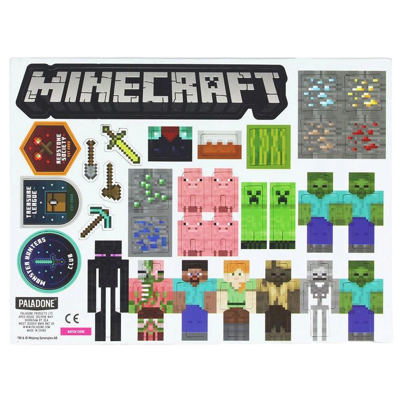 Set de magneti, MINECRAFT, 84 BUC, 24cm x 15cm x 1cm, Metal, Multicolor ...