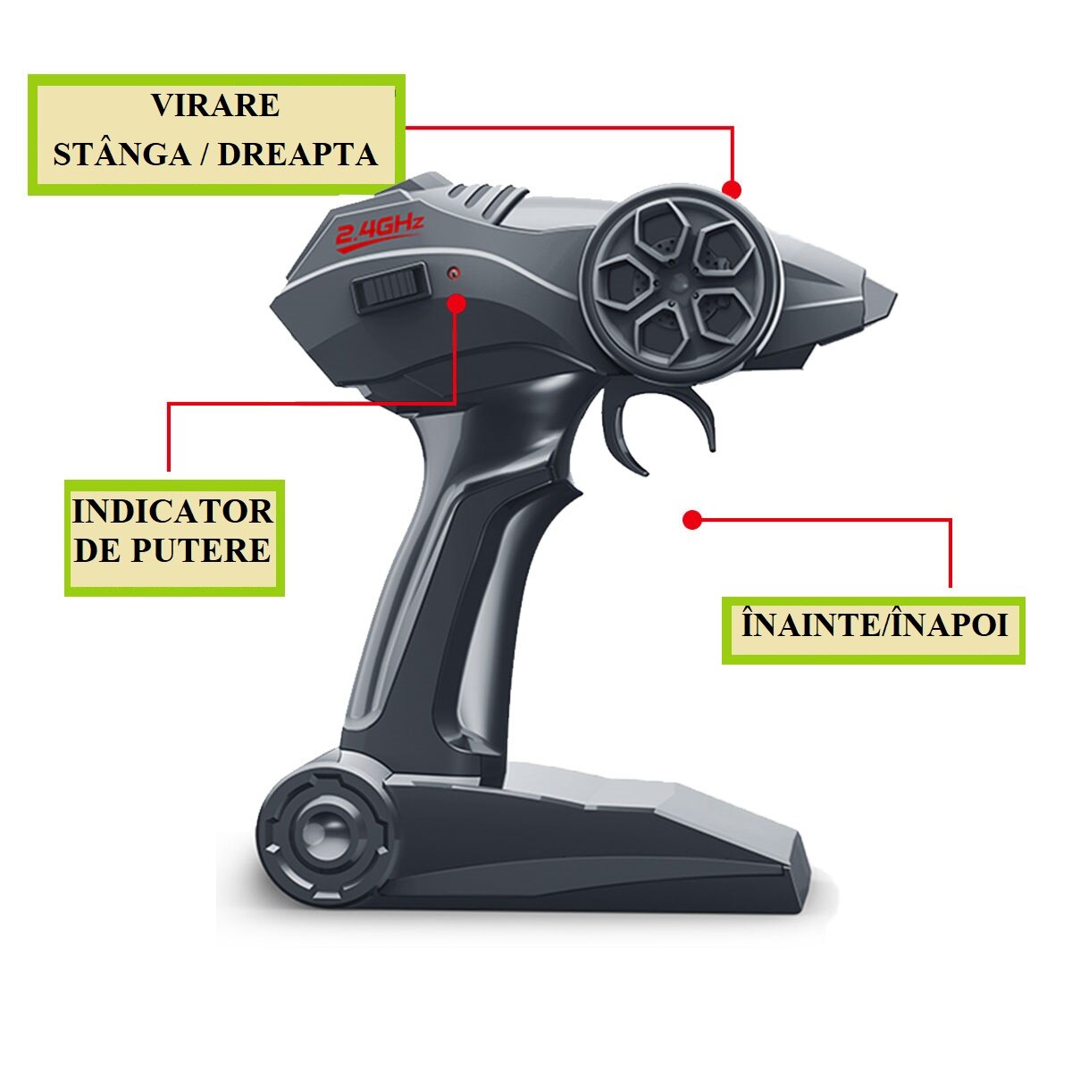 Masina cu telecomanda Off-Road Crawler Speed Team, negru, 6V, scara 1: ...