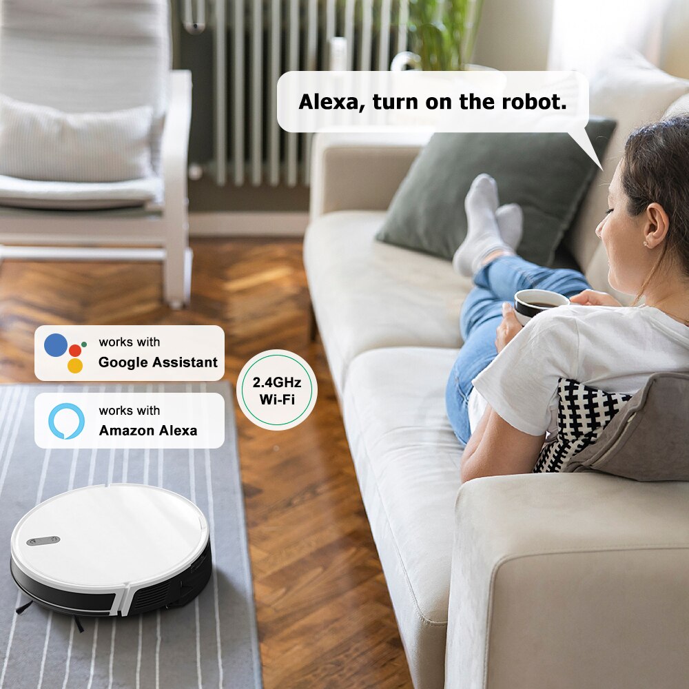Robot de aspirare INOMI M20, 50W, statie inteligenta de golire automata ...