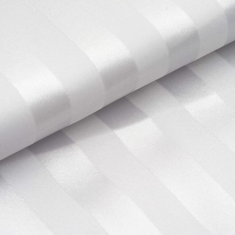 Set cearceaf pat Hotel, Alb,100 % bumbac, Damasc Saten, 220 x 240 cm ...