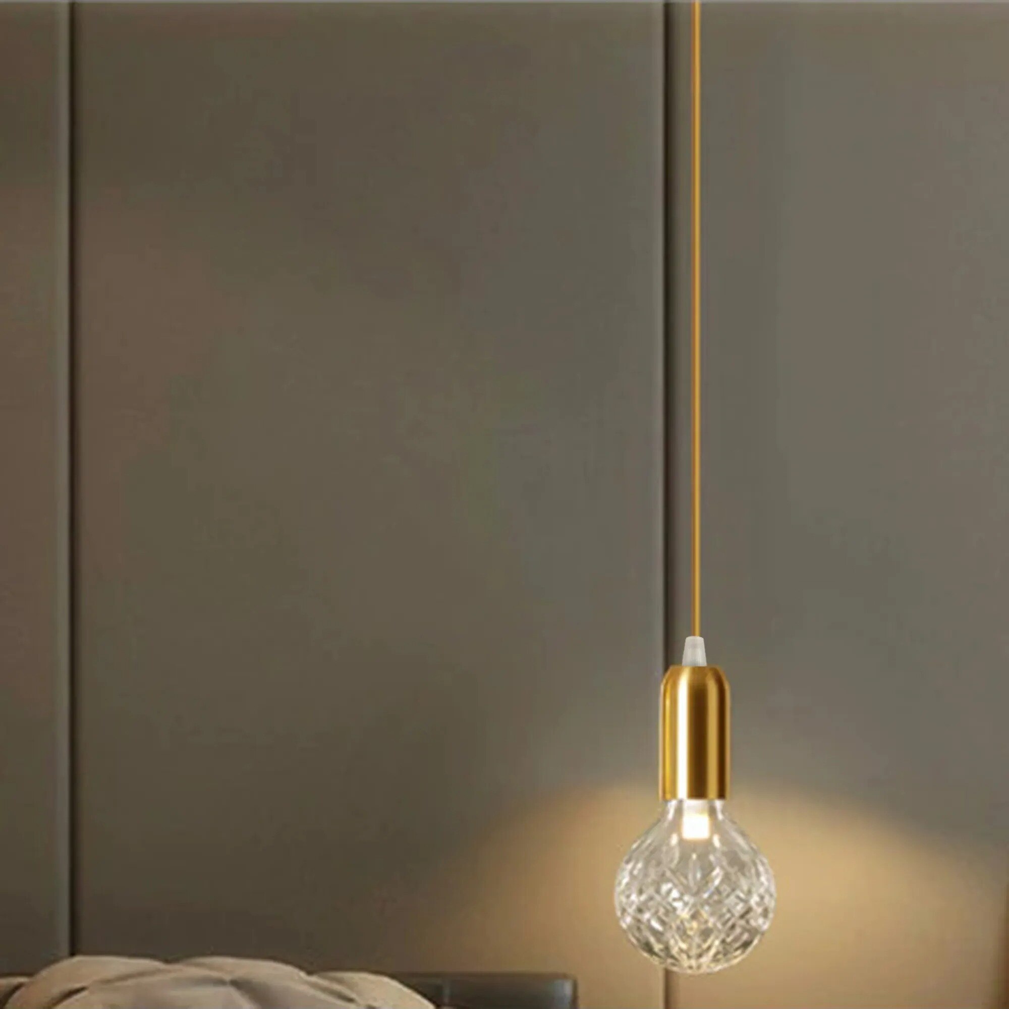 Pendul Suspendabil Retro Unic Metal Gold 1 Sursa G9 40W 90x200 mm - eMAG.ro