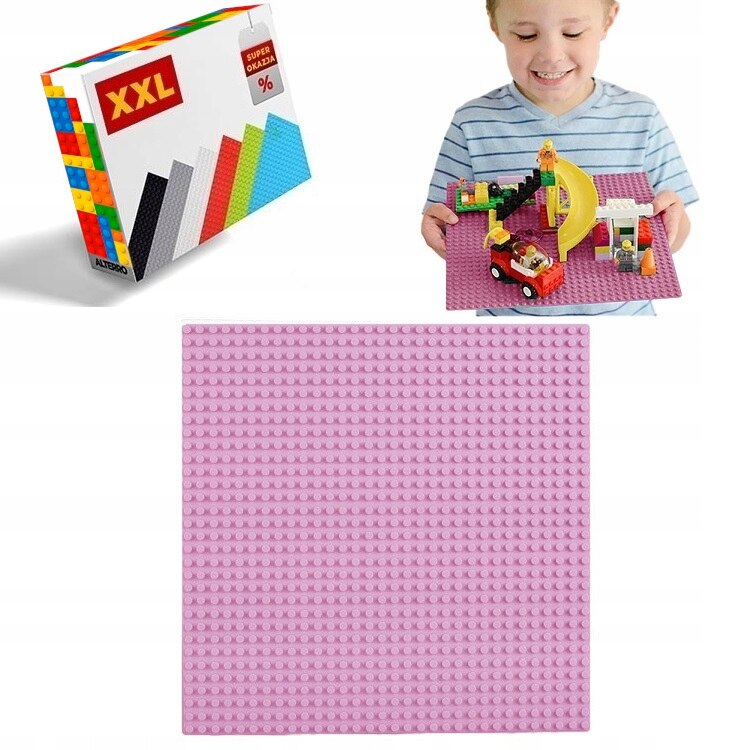 Placa de constructie, 32X32 PIN, 25.5X25.5CM, Plastic, Roz - eMAG.ro