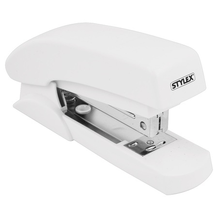 Capsator Stylex alb 25 coli, 100 capse 24/6 incluse - eMAG.ro