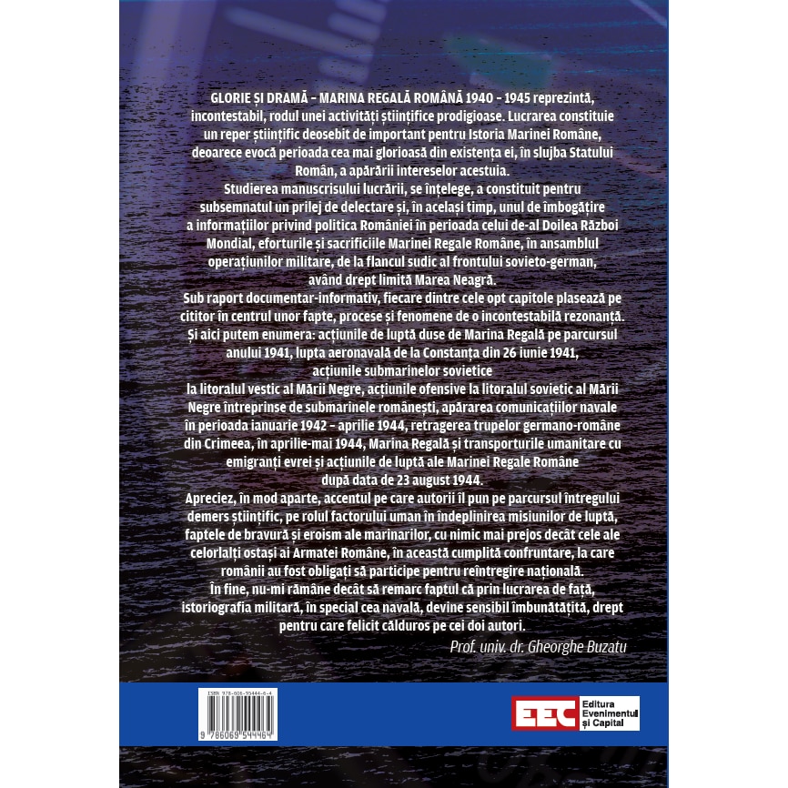 Glorie si drama – Marina Regala Romana 1940-1945, Comandor dr. Jipa ...