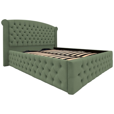 Pat Massimo Luxury dublu cu somiera rabatabila si spatiu de depozitare ...