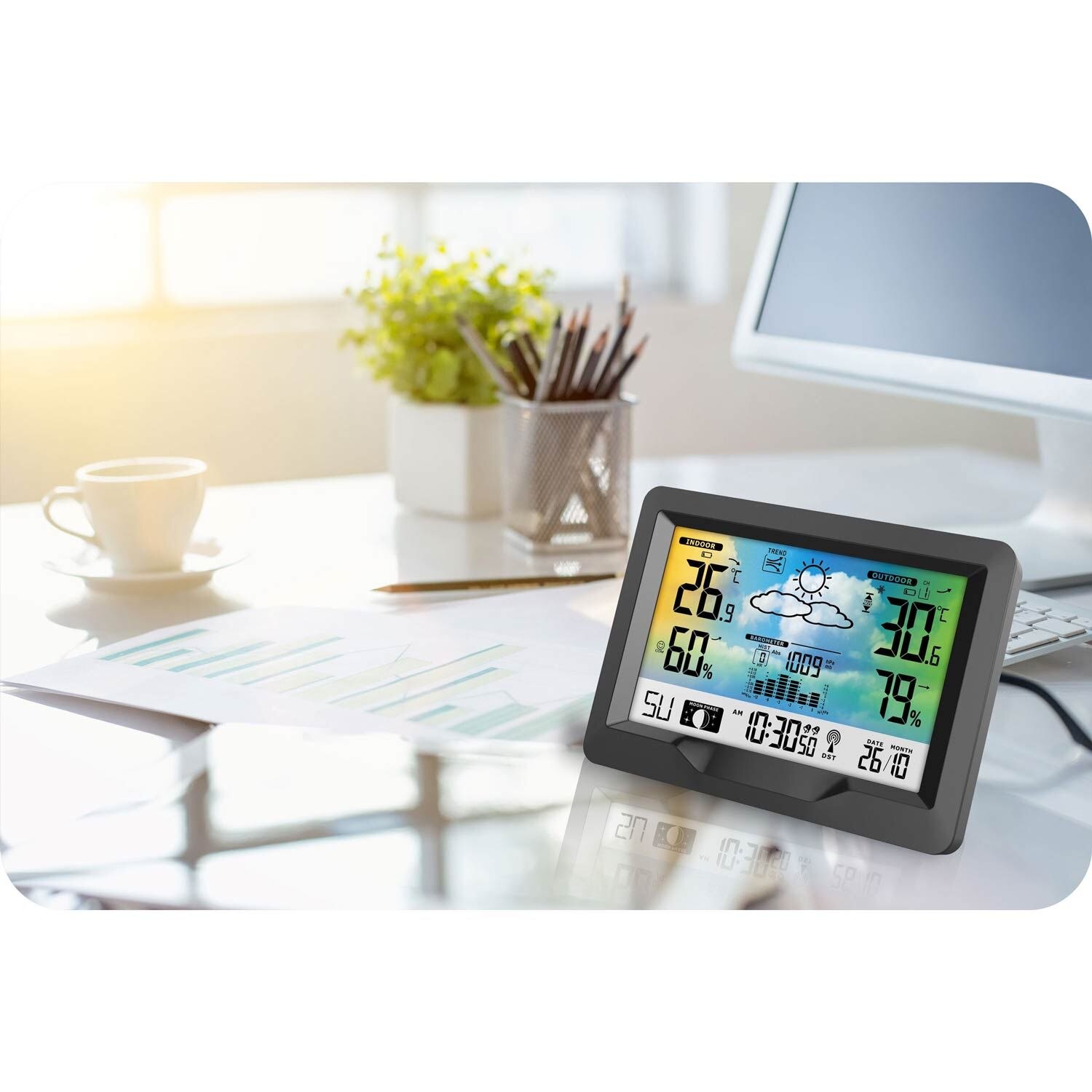 Statie Meteo Profesionala fara Fir idealSTORE, Presiune Barometrica ...