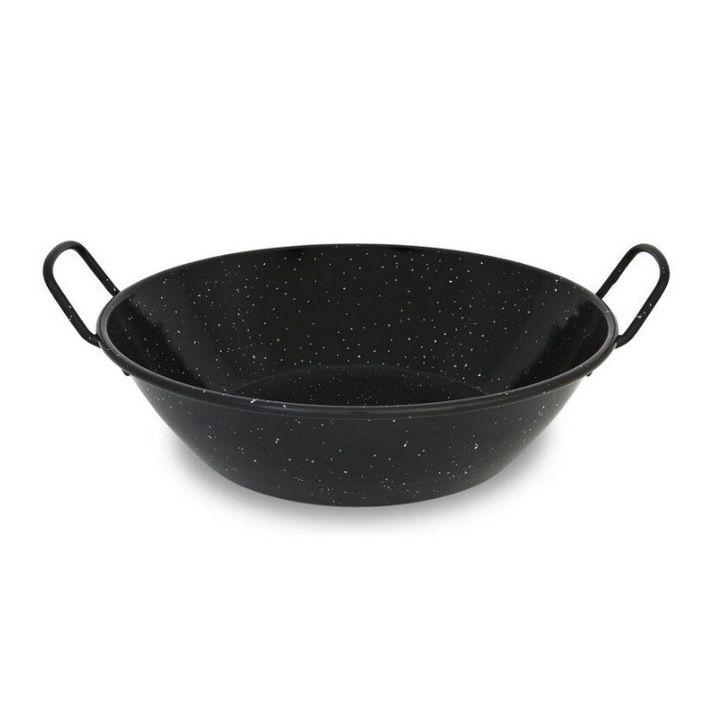 Tigaia emailata Garcima, Shoppy, Adancime 20 cm, Negru - eMAG.ro