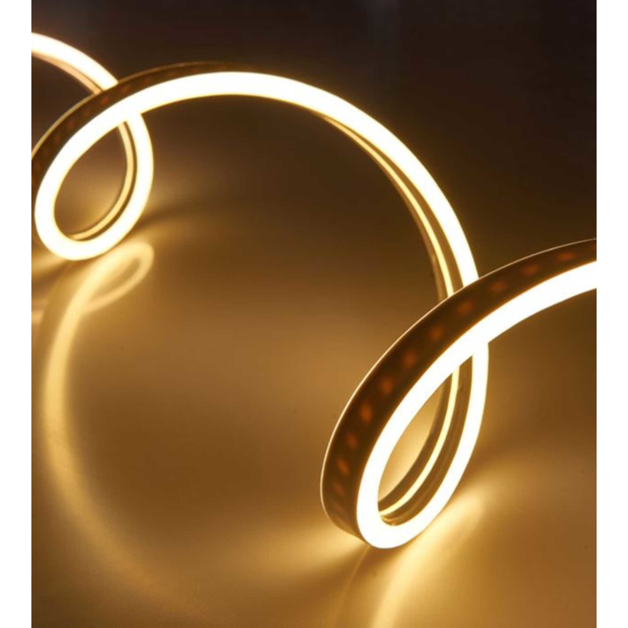 Furtun LED luminos Neon flex slim alb cald 12V - eMAG.ro