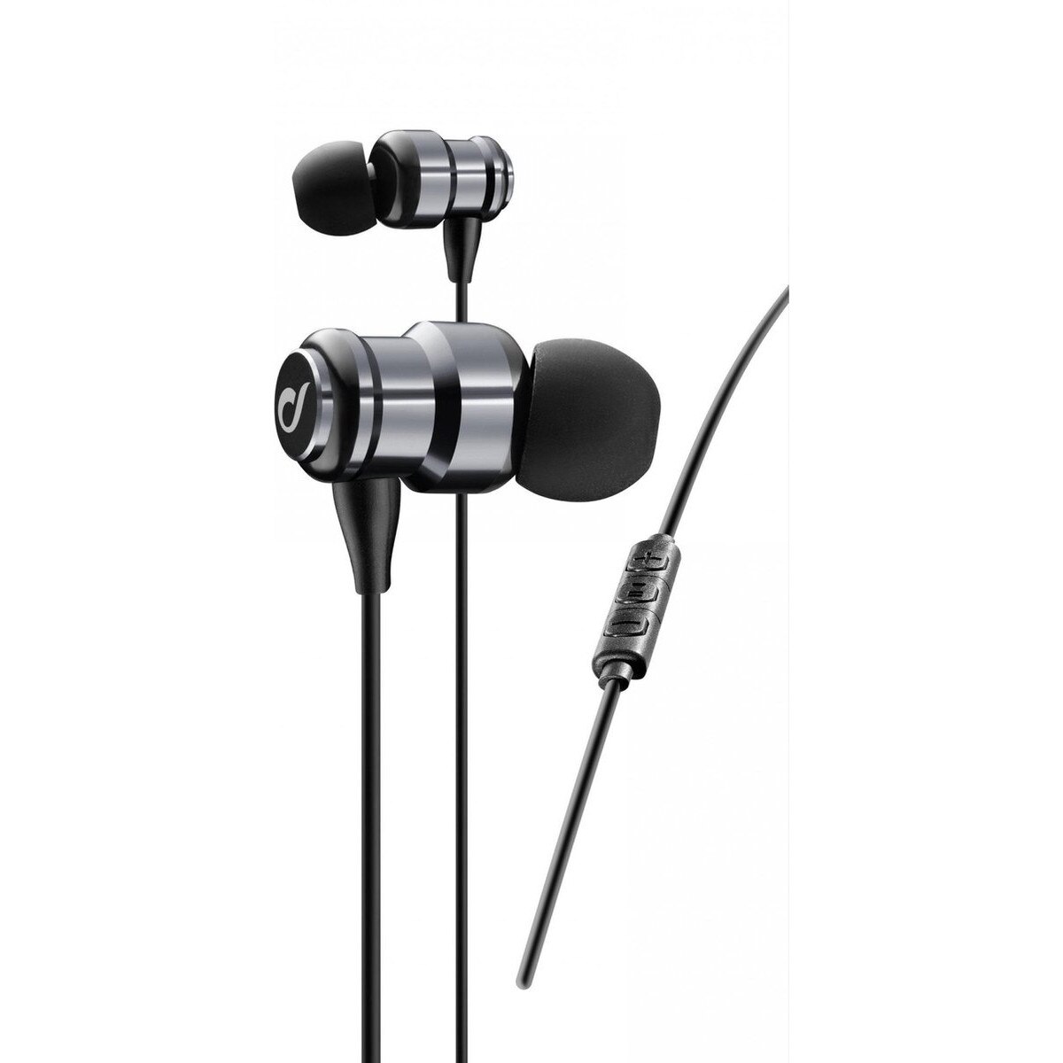 Casti cu fir, negre, in-ear, Cellular Line Swing - eMAG.ro