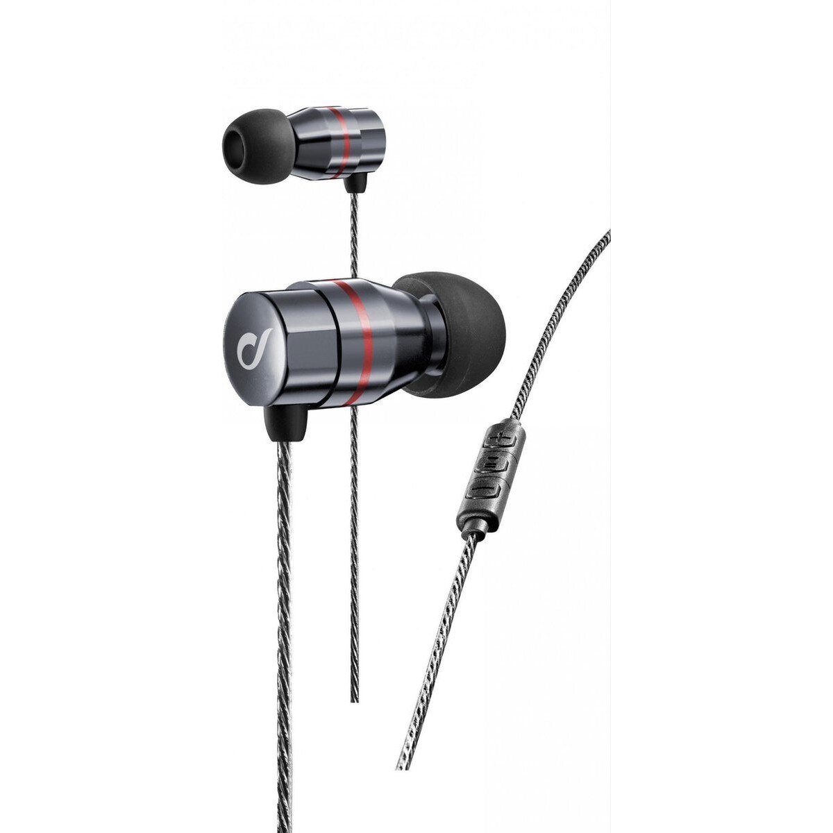 Casti cu fir, negre, in-ear, Cellular Line Rhythm - eMAG.ro