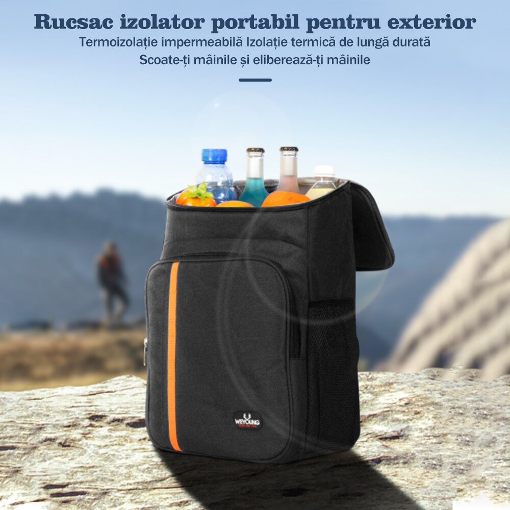 Geanta frigorifica, Euotboup, Panza/Bumbac, 23 l, Impermeabil, 29 x 19 ...