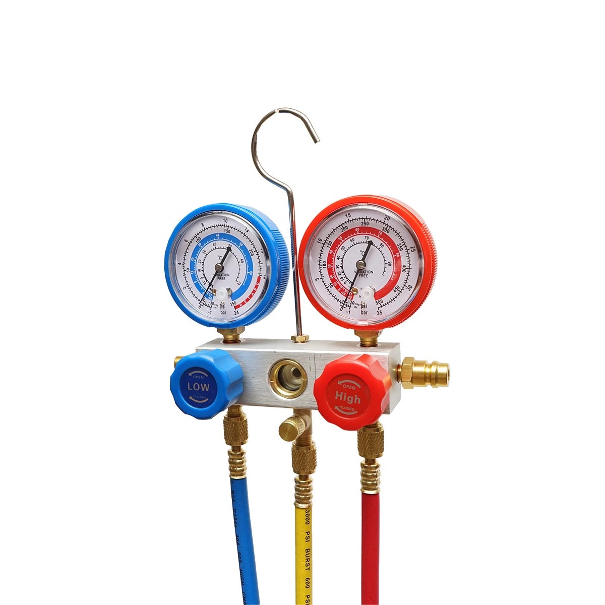 Set baterie manometru cu 2 cai pentru agent frigorific, AC R22 Breckner ...