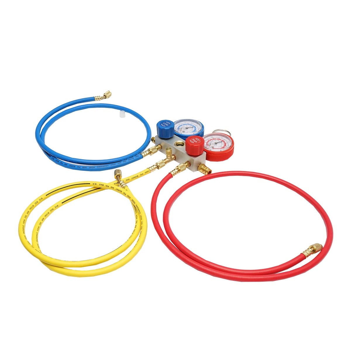 Set baterie manometru cu 2 cai pentru agent frigorific, AC R22 Breckner ...