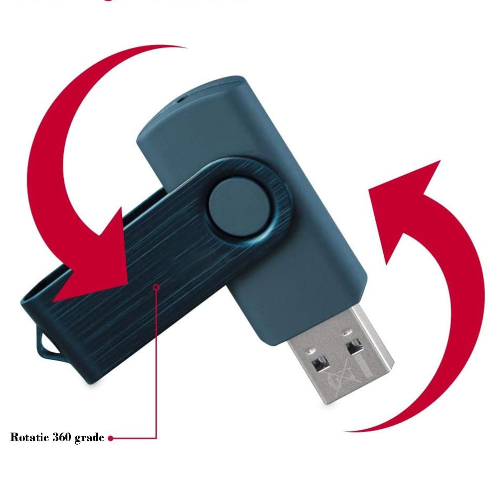 SIKS Rotate USB памет, 256GB, USB 3.0, 90 MB/s - eMAG.bg