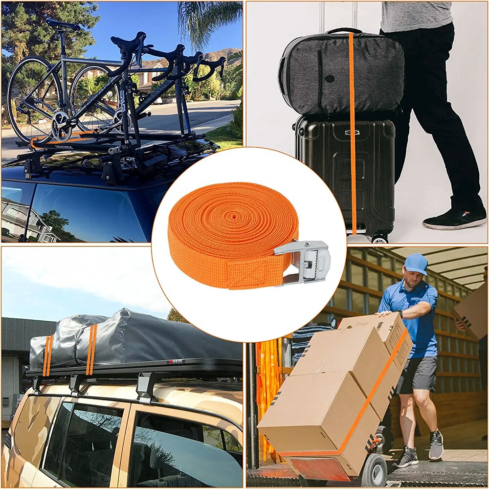 Chinga de ancorare cu clichet, MatchEasy, Nailon, 2m, 550Lbs, Rosu ...