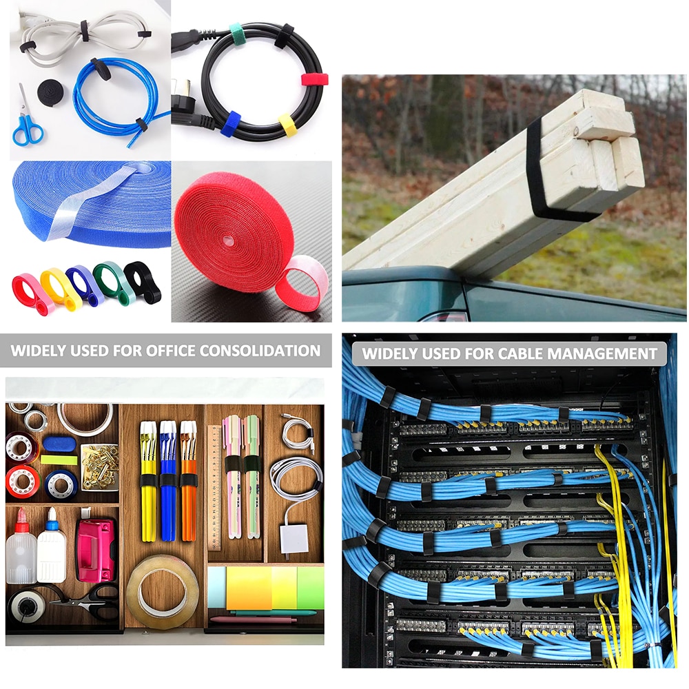 Rola organizare cabluri, MatchEasy, Nailon, 5m, Alb - eMAG.ro