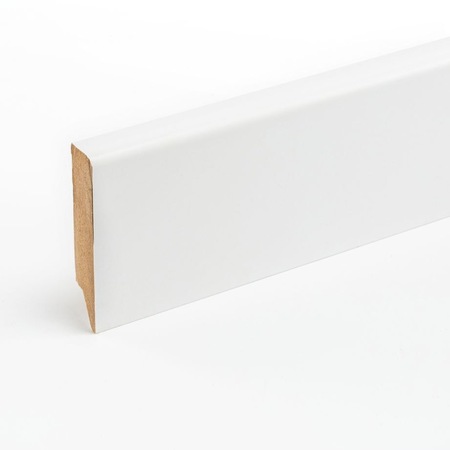 Plinta alba MDF, profil Ambition HA80, 80x16mm, 2,43m lungime - eMAG.ro