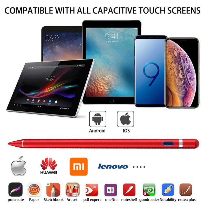 Писалка стилус fixGuard Premium Active Stylus Pen за таблет и телефон ...