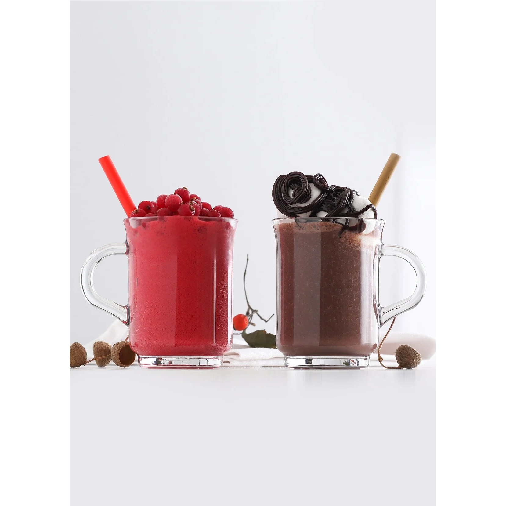 Set 6 cani de cafea, transparente, 250ml - eMAG.ro