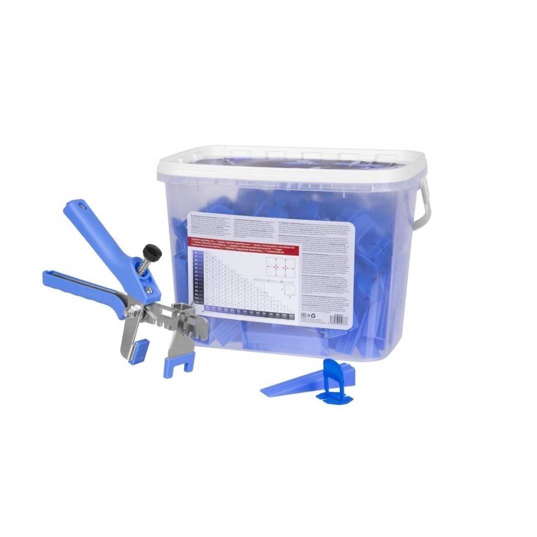 Set de nivelare si aliniere a placilor ceramice, cleste, 100 ...