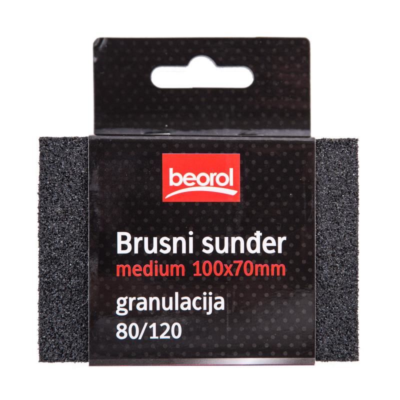 Burete slefuit fin - mediu, 70 x 100 mm, BEOROL - eMAG.ro