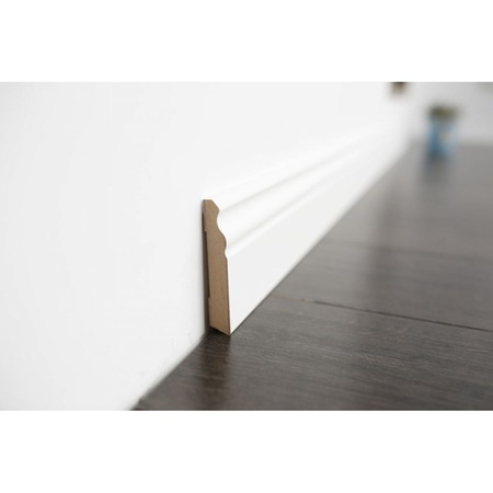 Plinta alba MDF L-100 London 100X2430 mm - eMAG.ro