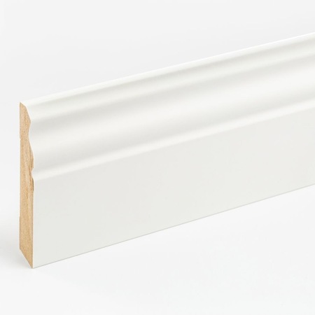 Plinta alba Premium MDF, profil London L100, 100x16mm, 2,43m lungime ...