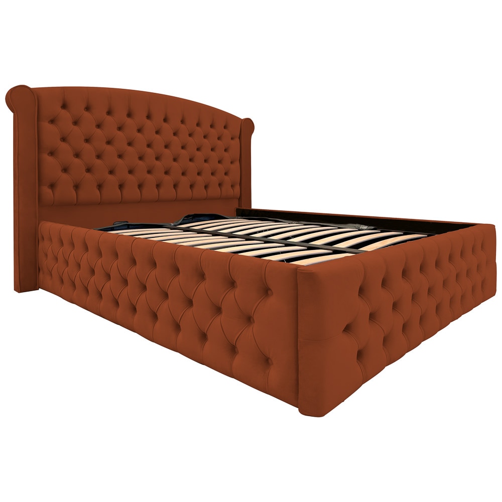 Pat Massimo Luxury dublu cu somiera rabatabila si spatiu de depozitare ...