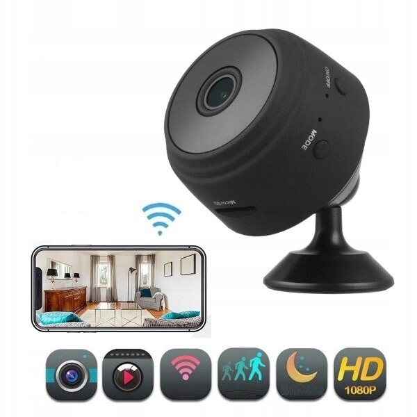 Mini camera video fara fir, magnetica, cu microfon, senzor de miscare ...