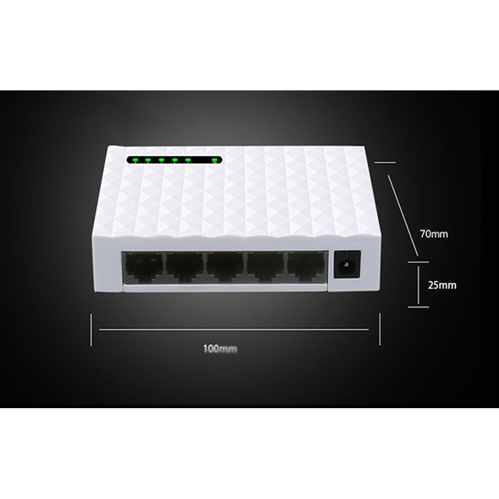 Switch Internet, cu 5 Porturi, 100/1000Mbps, Auto MDI/MDIX, Plug and ...