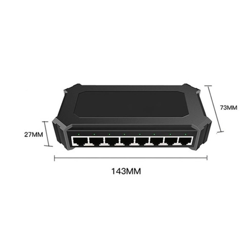 Switch Internet, cu 8 Porturi, 100/1000Mbps, Auto MDI/MDIX, Plug and ...