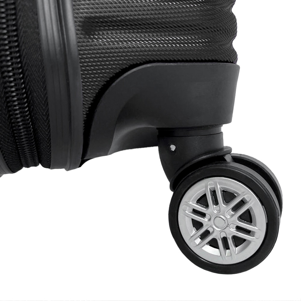 Set 2 trolere, Quasar & Co.®, Model Compatible Air, ABS, negru, Mic ...