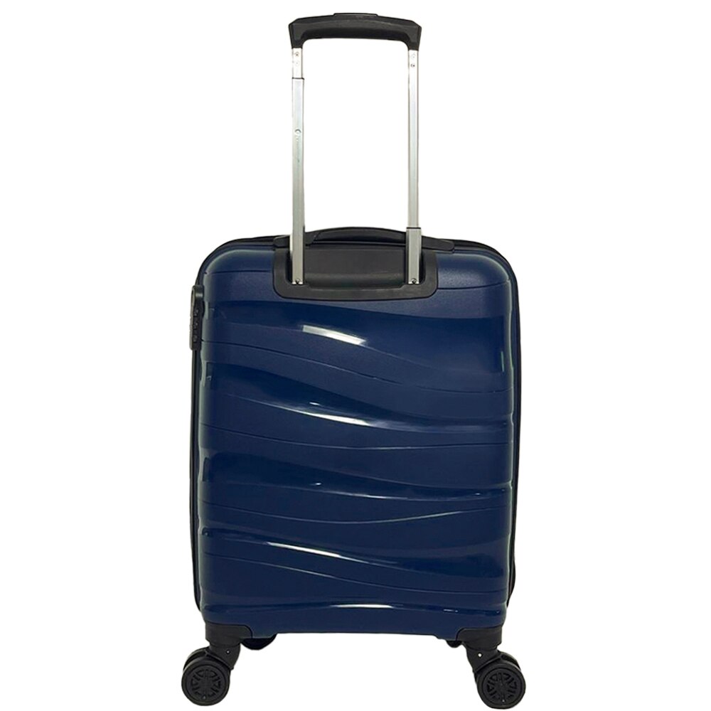 Troler Mic Quasar & Co.®, model Waves, 4 roti 360 grade, cifru, maner ...