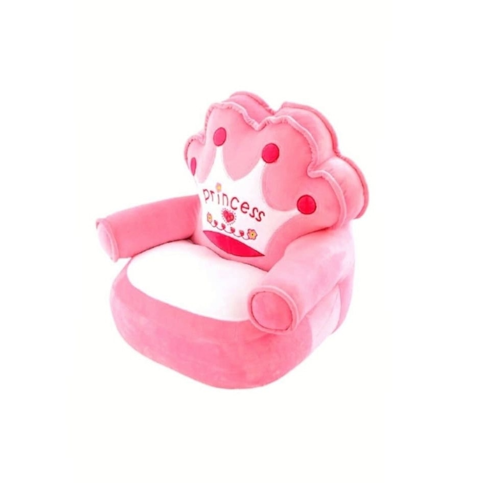 Fotoliu de plus copii, Princess, roz, 50 cm, 1 an+ - eMAG.ro